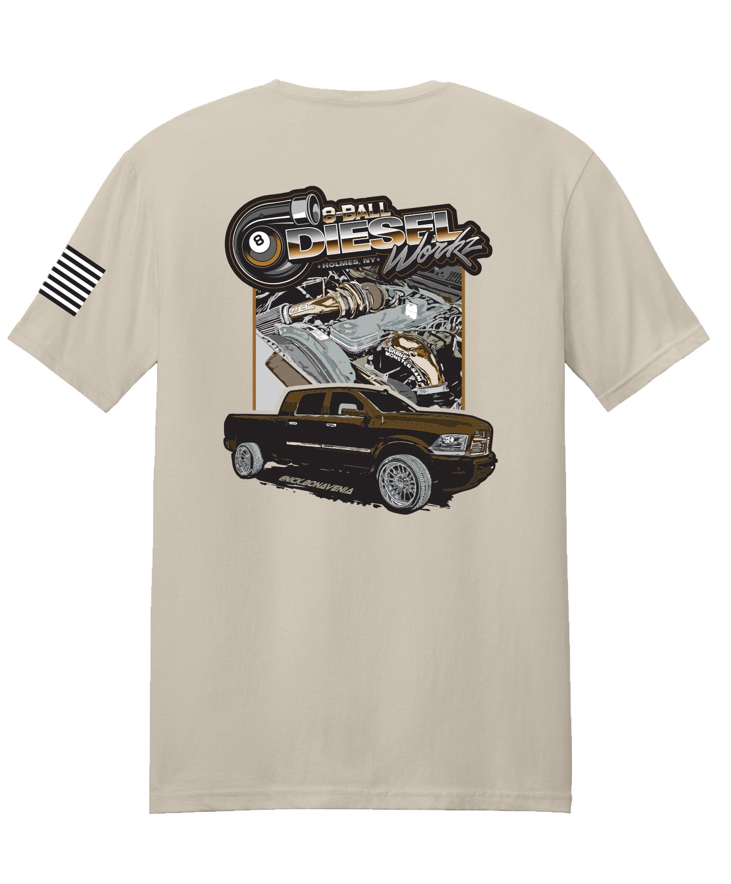 Nicks G56 Cummins - T-Shirt – 8Ball Diesel Workz