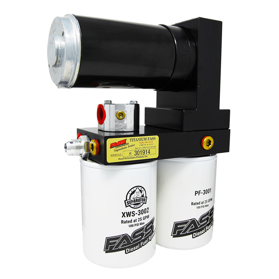 FASS FASC09165G Adjustable Diesel Fuel Lift Pump 165GPH GM Duramax 6.6 ...